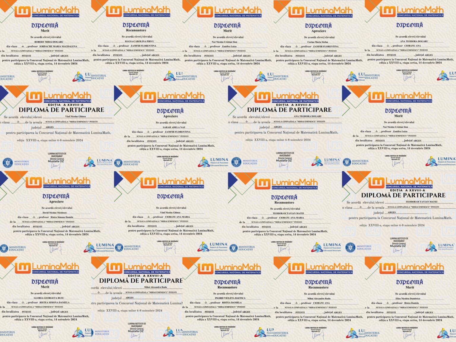 Concursul Național de Matematică LuminaMath 2025/2026 | Școala ...